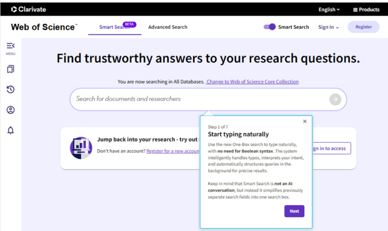 AI Innovations in Academic Search: Comparing Web of Science Smart Search and EBSCOhost Natural ...